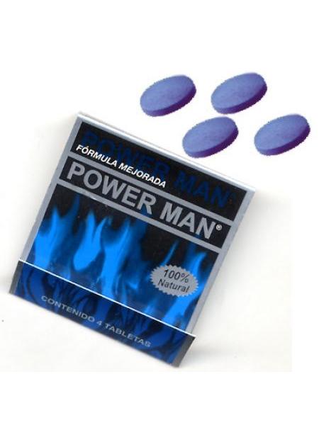 SUPLEMENTO ALIMENTICIO POWER MAN 4PZAS